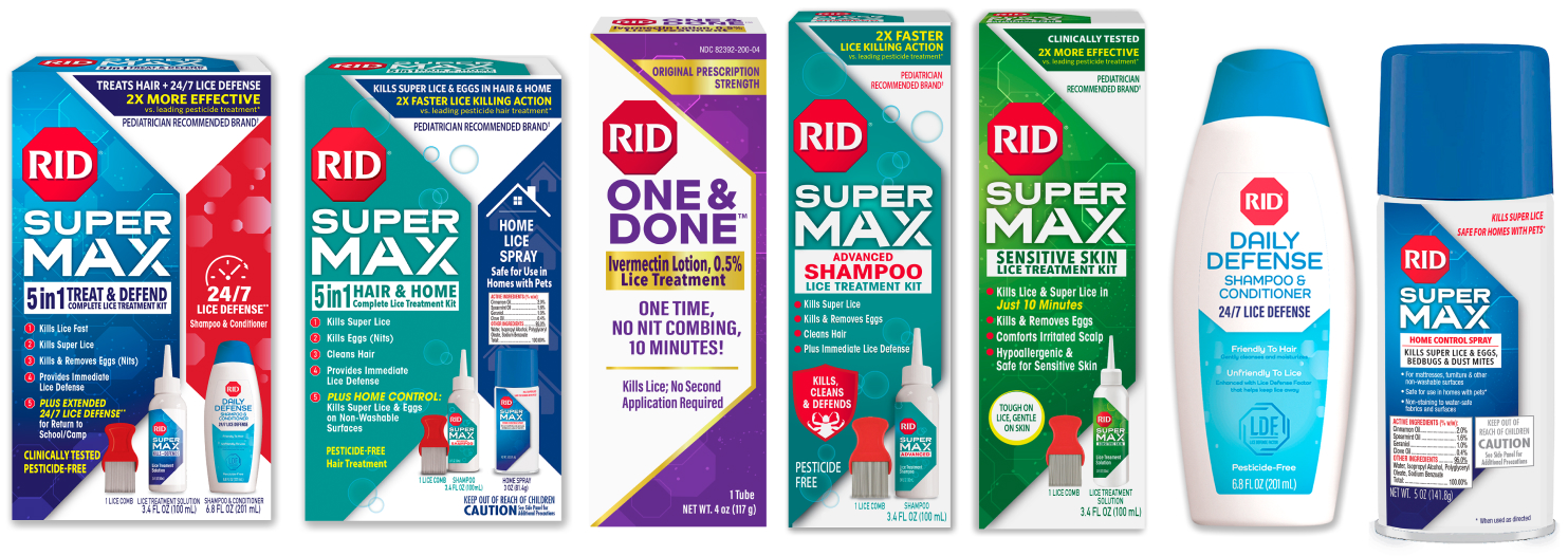 RID Lice Treatment: Lice Shampoo & Lotions with Ivermectin